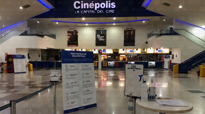 Reabre Cinepolis 6 horas y con 25% de capacidad